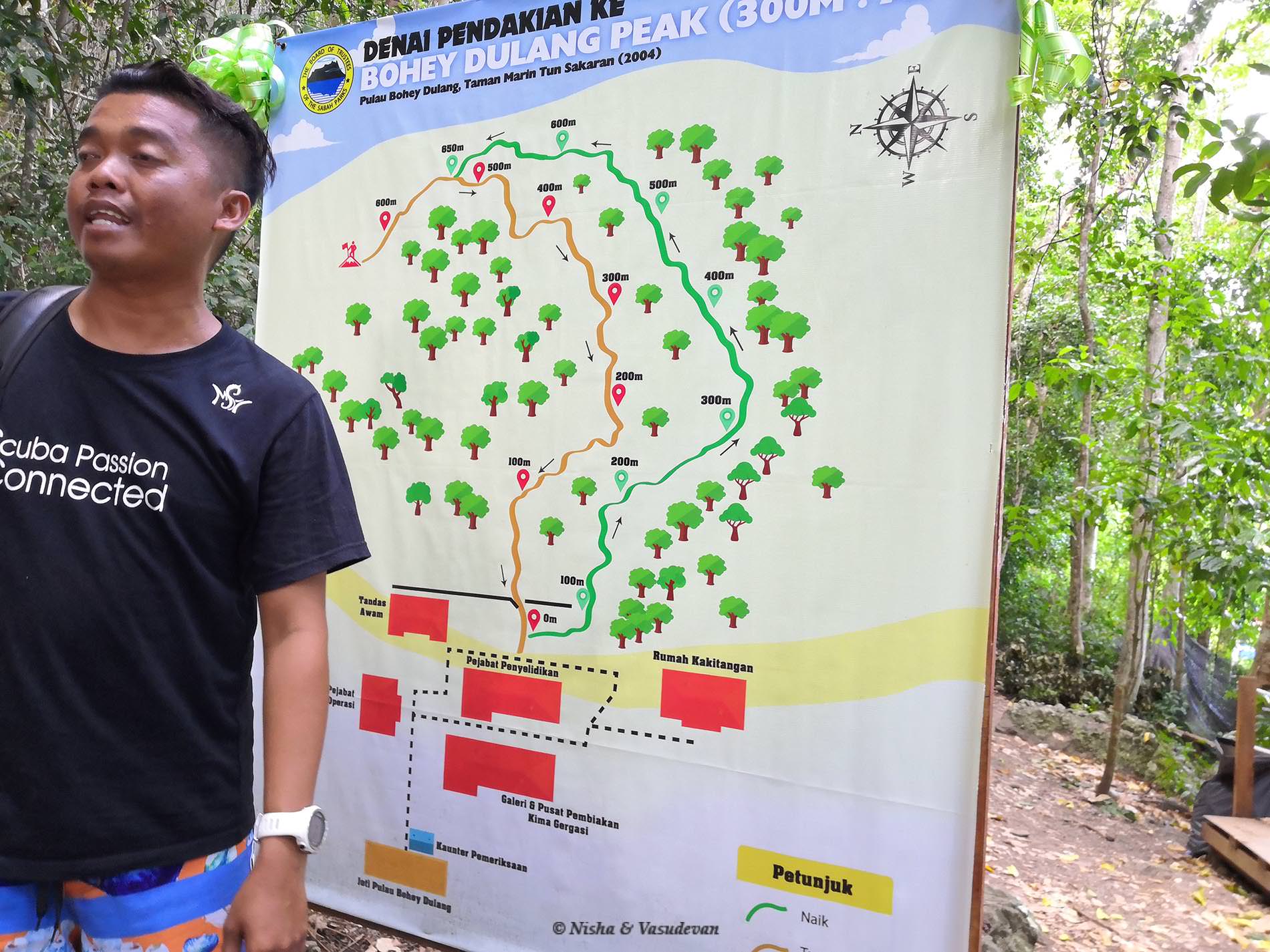 Hiking in Spectacular Bohey Dulang, Sabah